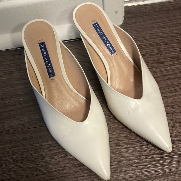 Stuart Weitzman | Shoes | Stuart Weitzman White Heels | Poshmark